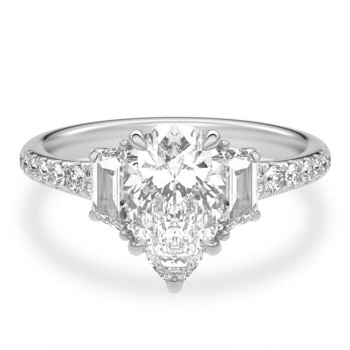 Ariana Jewel 2 Ct Pear Cut Engagement Ring for Women - Beautiful 3 ...