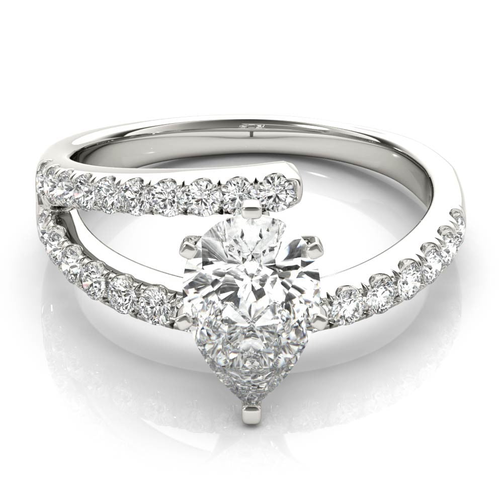Ariana Jewel 2 Ct Pear Cut Solitaire Diamond Ring for Women's - Lab ...
