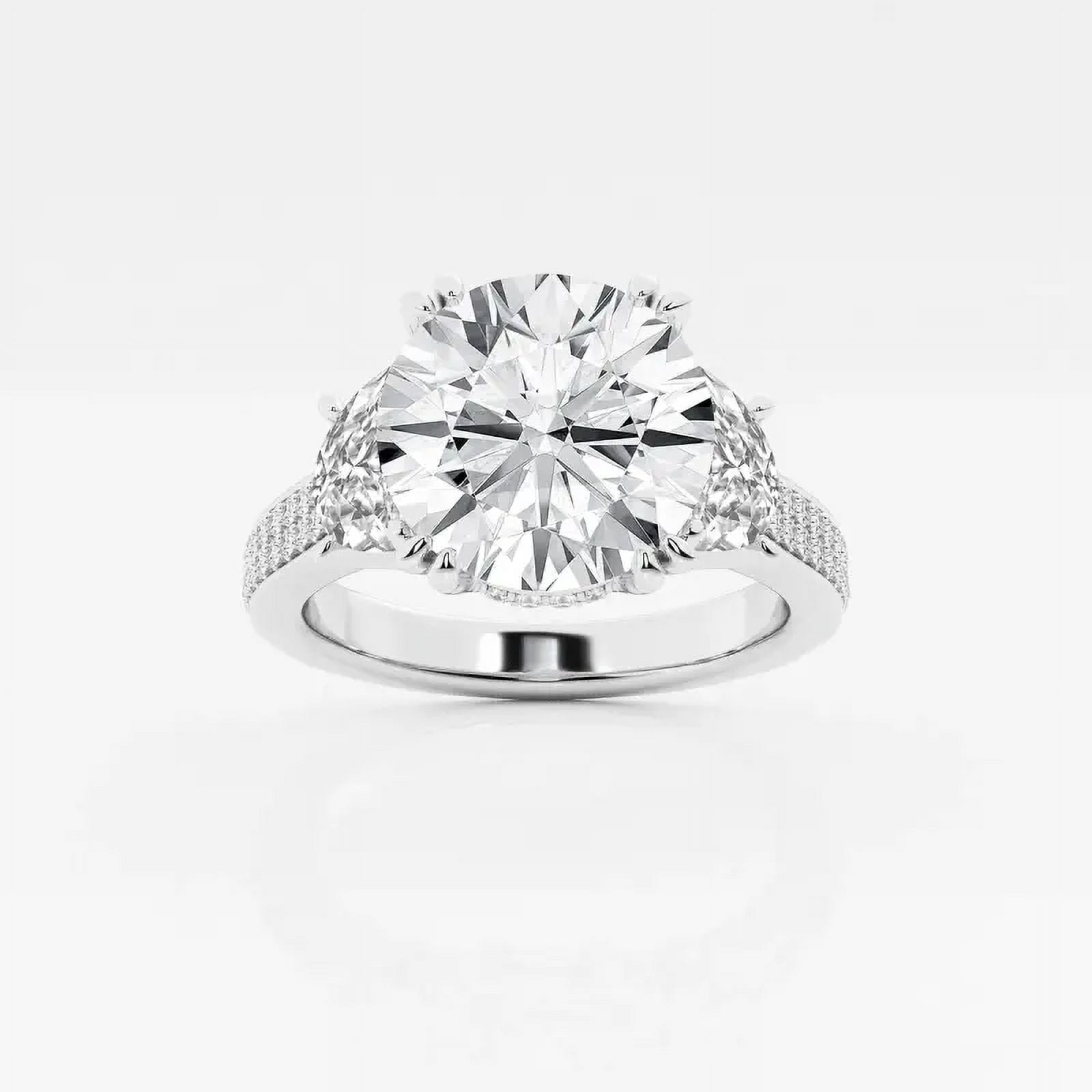 Ariana Jewel Elegant 2.2 Ct Round Cut Lab Created Diamond Ring - 14K ...