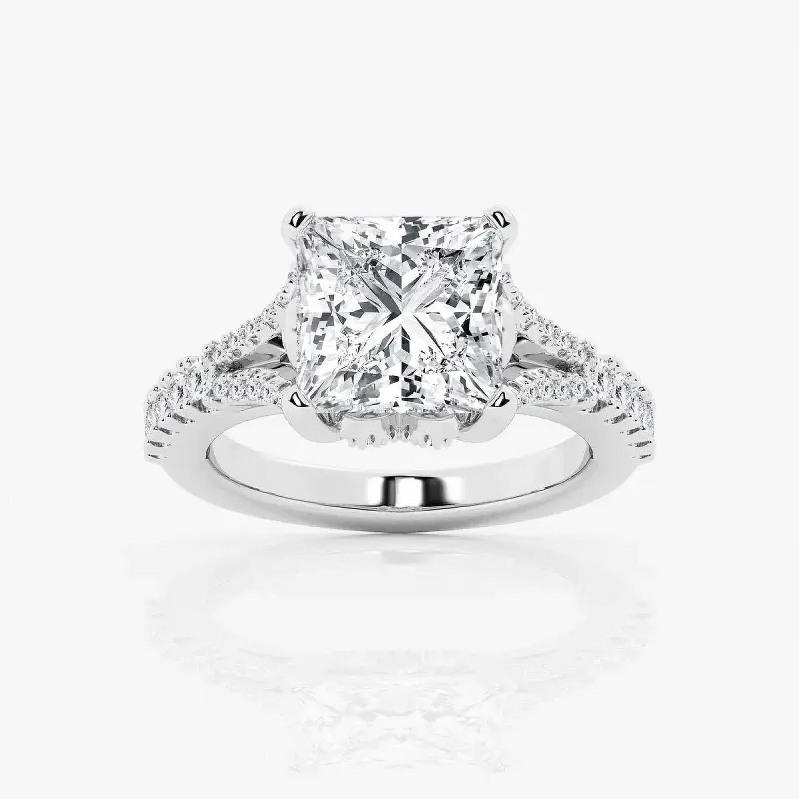Ariana Jewel Excellent 1.8 Ct Princess Cut Diamond Ring - 14K White ...