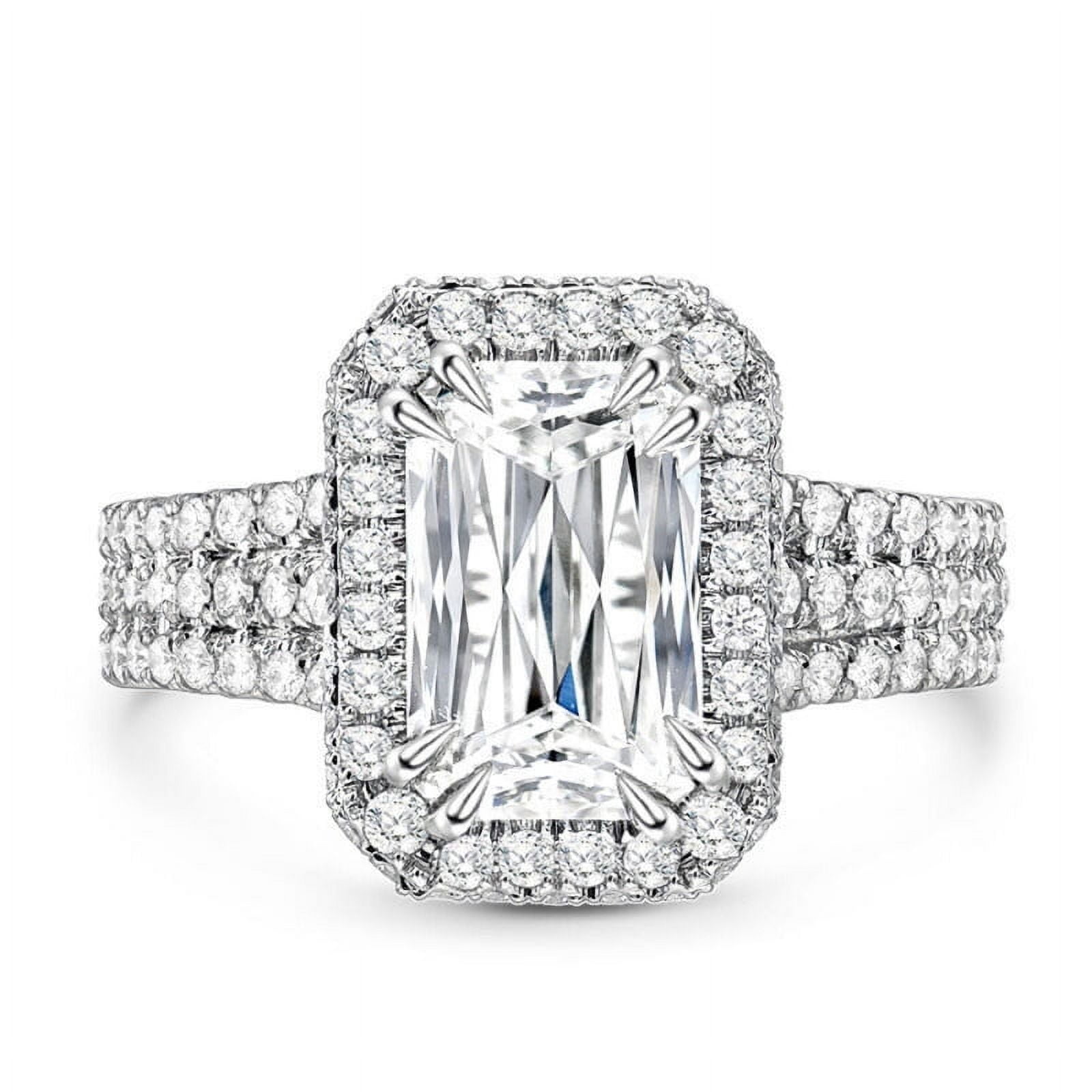 Ariana Jewel Excellent 1.8 Ct Radiant Cut Diamond Ring - 14K White Gold ...