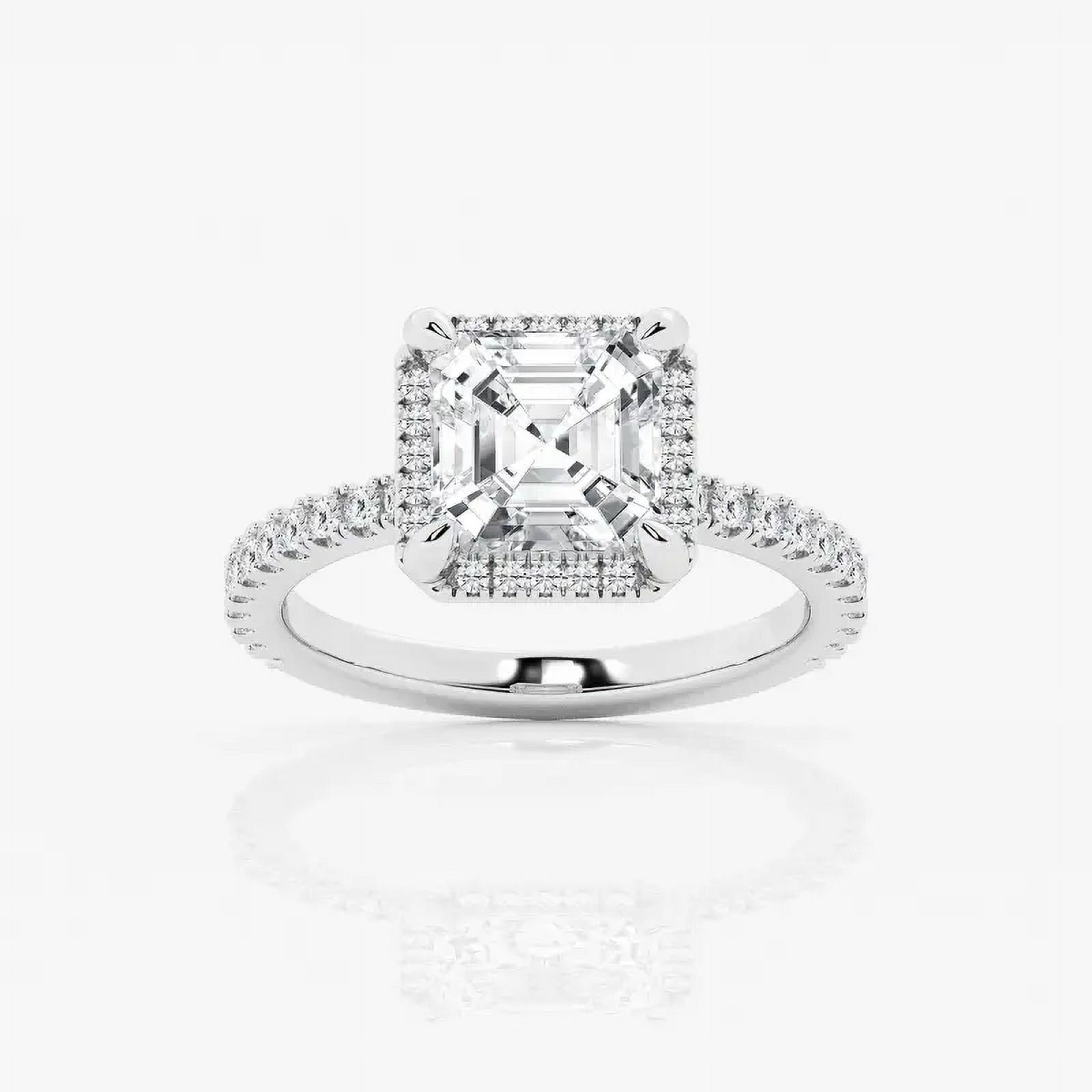 Ariana Jewel Gorgeous 1.6 Ct Lab Created Asscher Cut Diamond Engagement ...