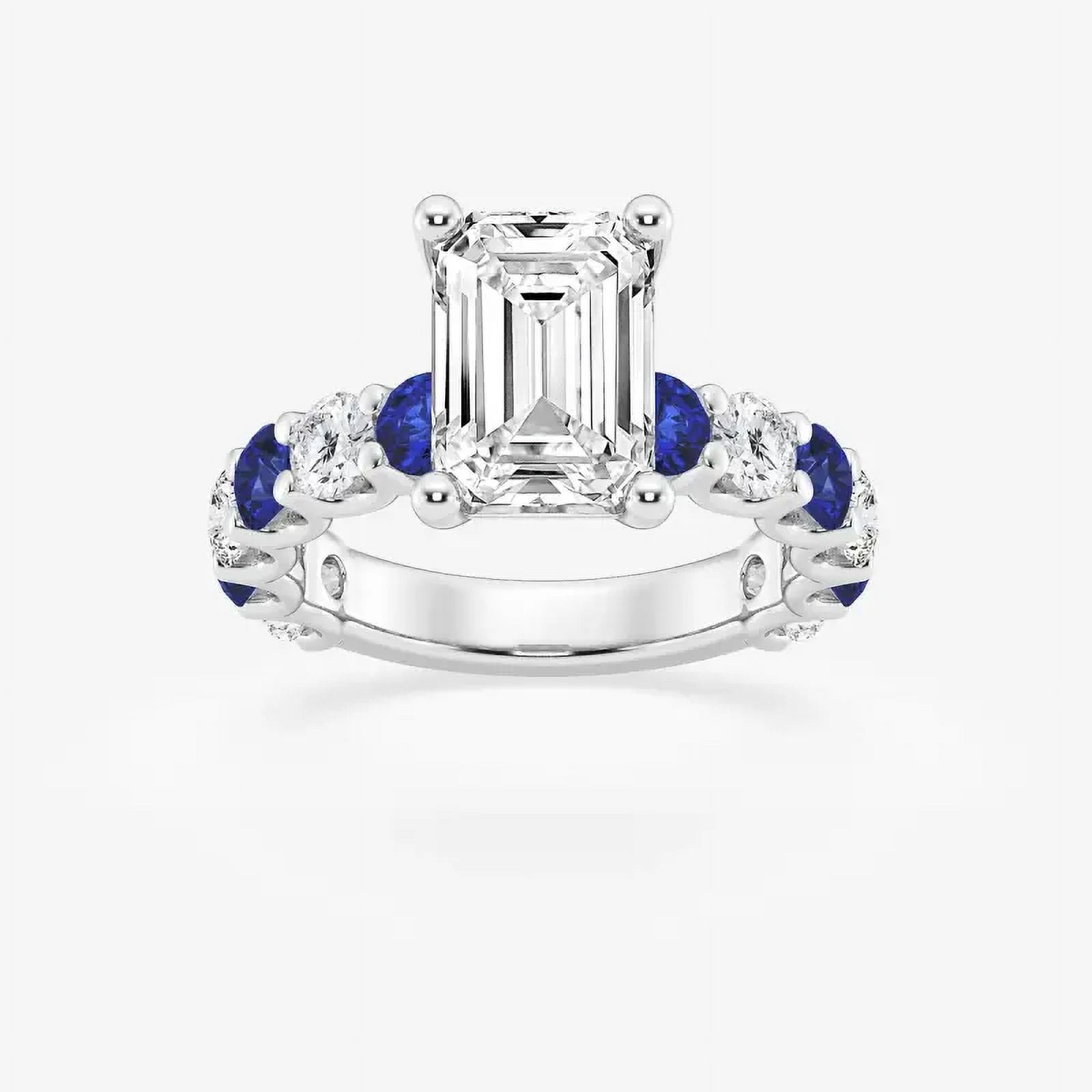 Ariana Jewel Gorgeous 2 Ct Emerald Cut Lab-Created Simulated Diamond ...