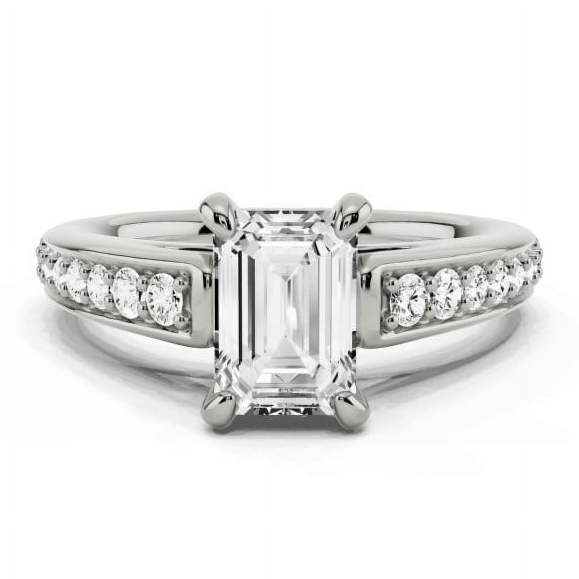Ariana Jewelry 1.9 Ct Emerald Cut Solitaire Engagement Ring for Women's ...