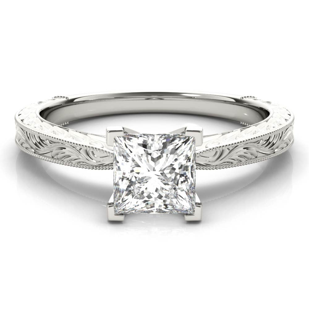 Ariana Jewelry 2.01 Ct Princess Cut Vintage Engagement Ring - Beautiful ...