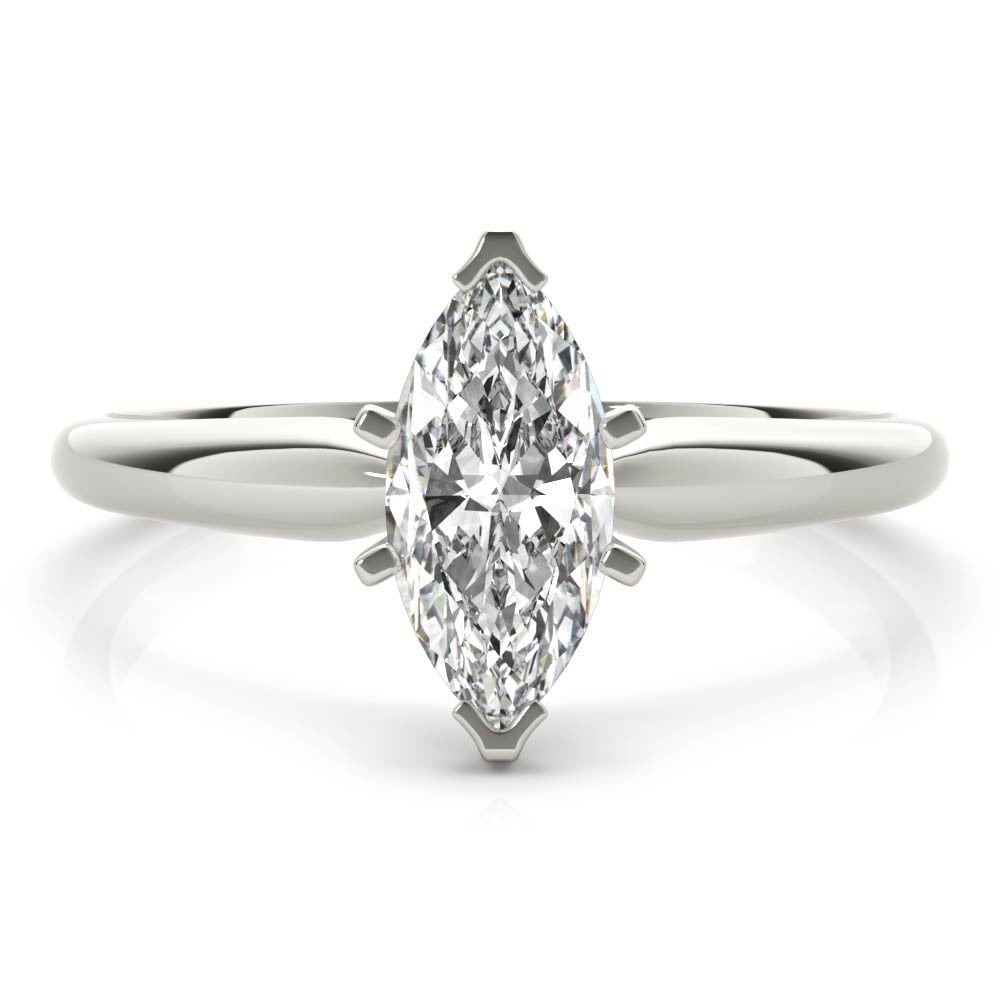 Ariana Jewelry 2.12 Ct Marquise Cut Solitaire Moissanite Ring - Moissanite Moissanite Set in 14K ...