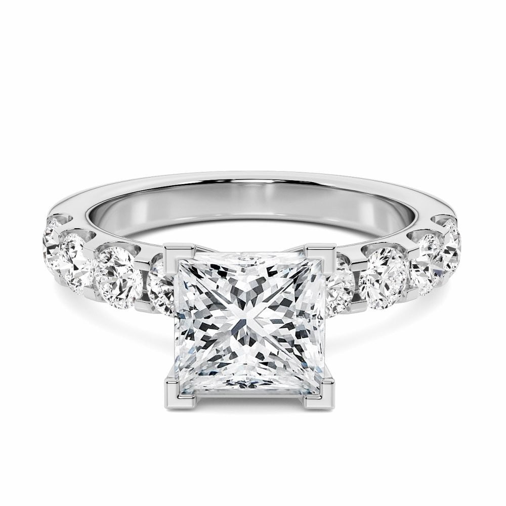 Ariana Jewelry 2.12 Ct Moissanite Ring - Excellent Princess Cut ...