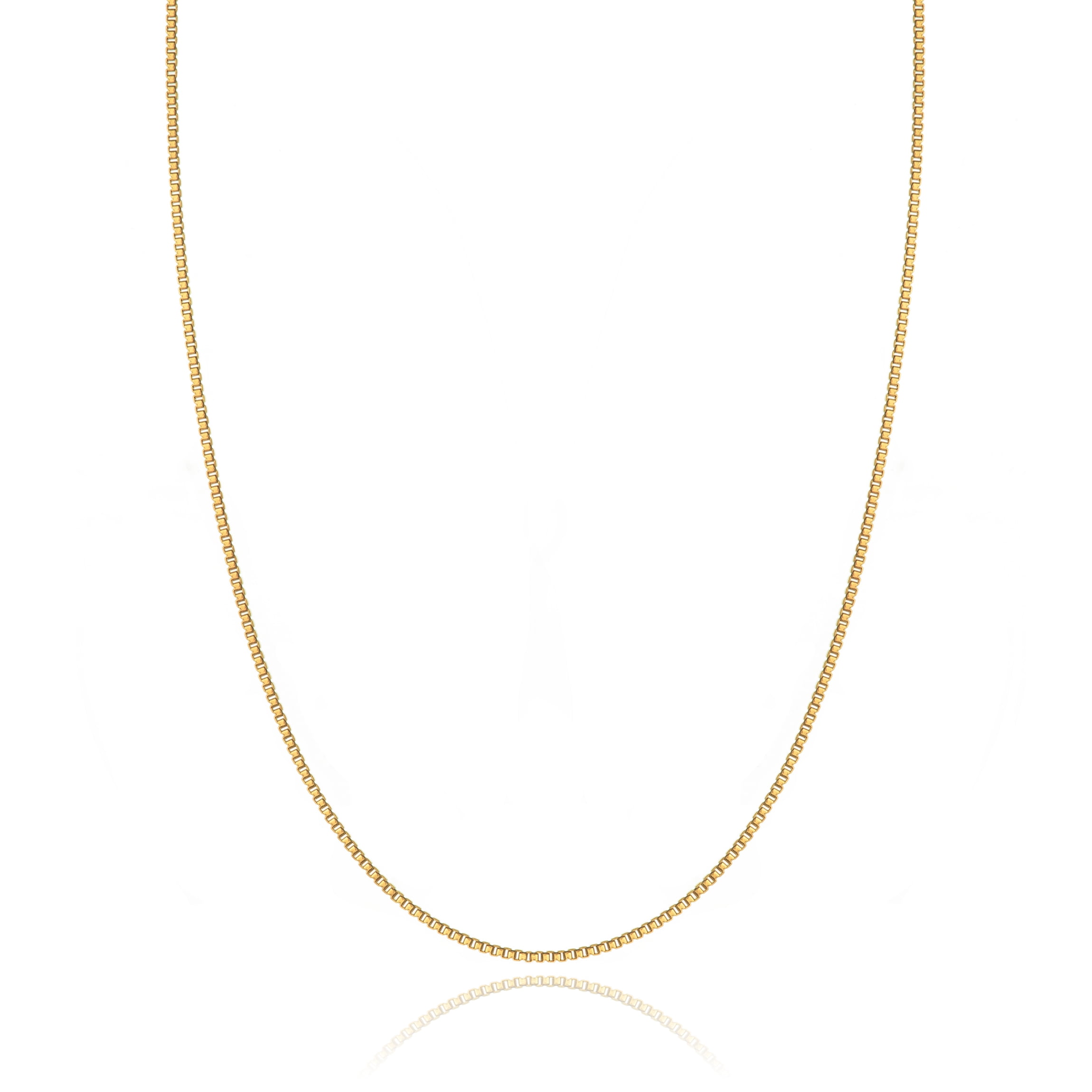 Ariana Lucci 14K Gold Filled Italian-Made Box Chain Necklace for Women ...