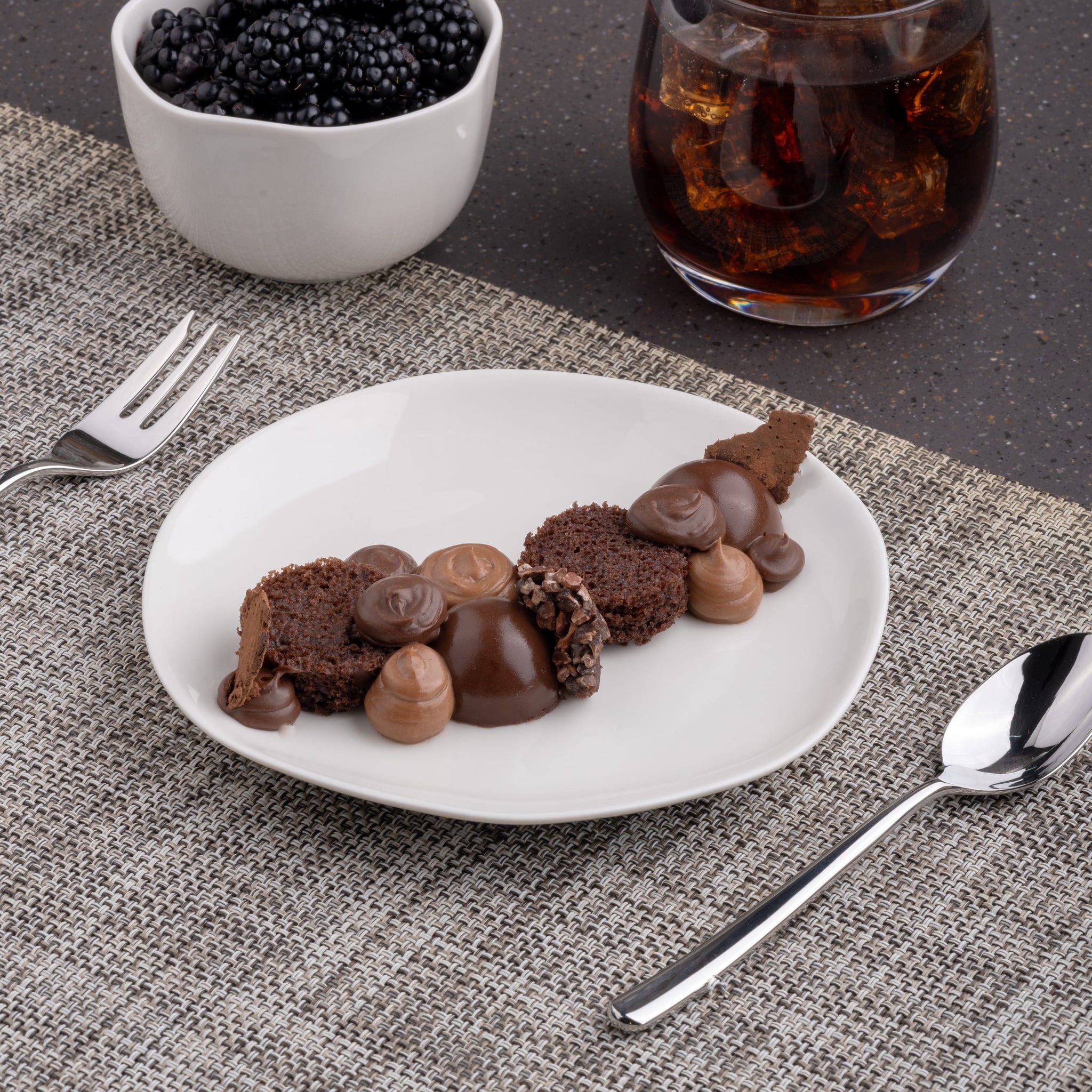 Ariane Earth 10 5/8" Earth-Warm White Porcelain Flate Plate - Pack of 6 ...