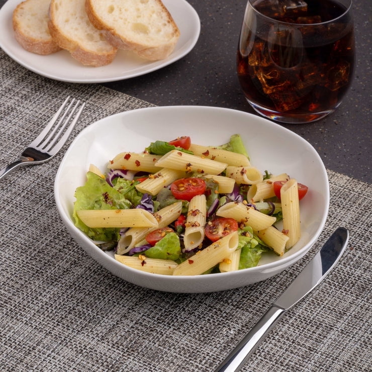 Ariane Earth 7 1/2" Earth-Warm White Porcelain Deep Plate - Pack of 6 ...