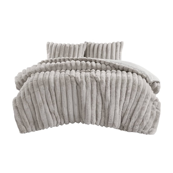 Arianna 3 Piece Faux Fur Comforter Set - Walmart.com