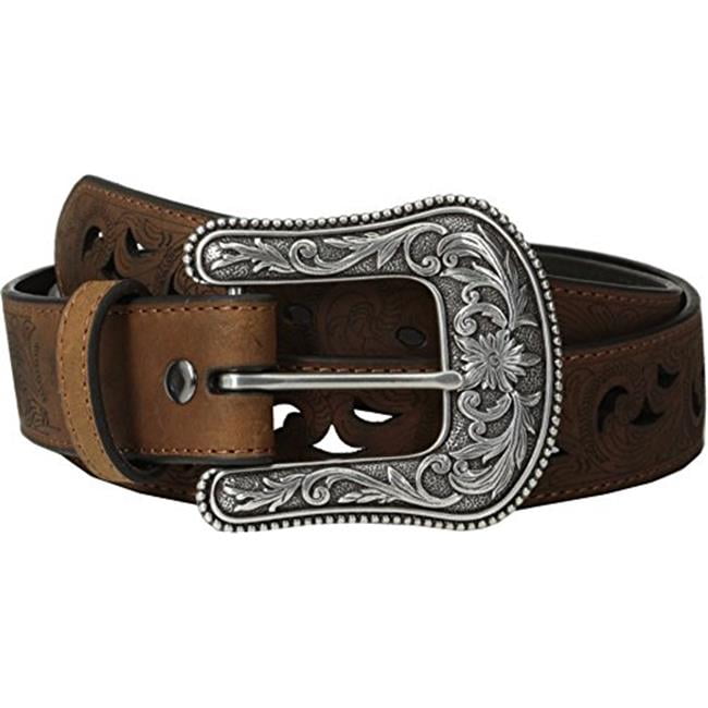 Ariat A1514802-XL 1.5 in. Womens Paisley Design Cutout Leather Belt ...