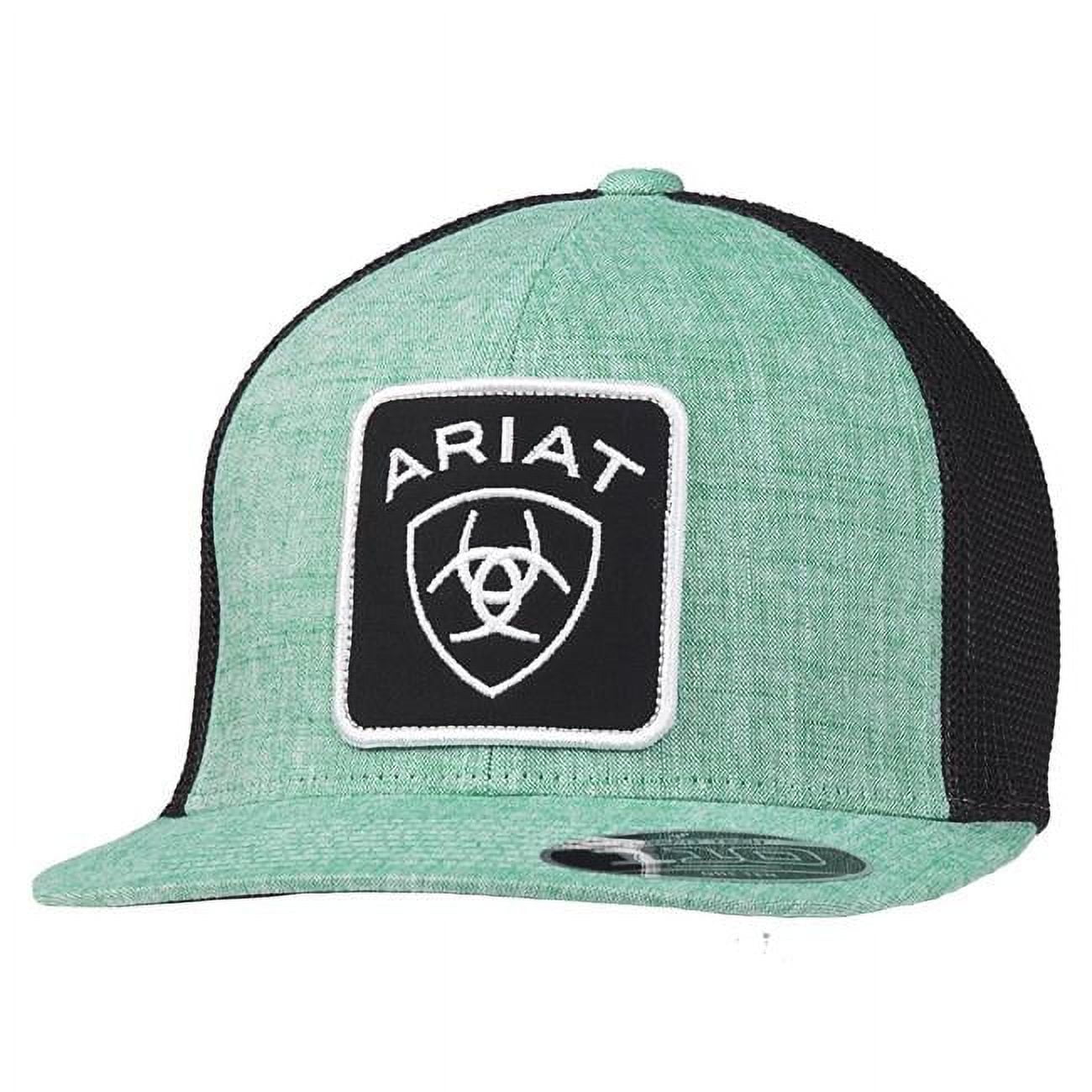 Ariat A300014828 Mens Baseball Mesh Snap Patch Logo Hat Cap, Green ...