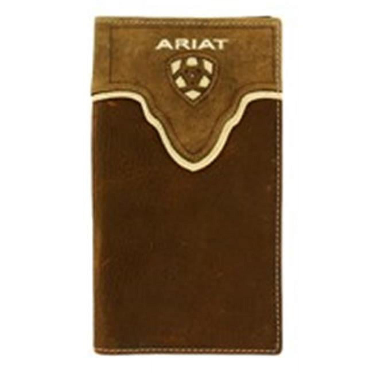 Ariat A3531244 Distressed Shield Inlay Rodeo Western Wallet, Medium ...