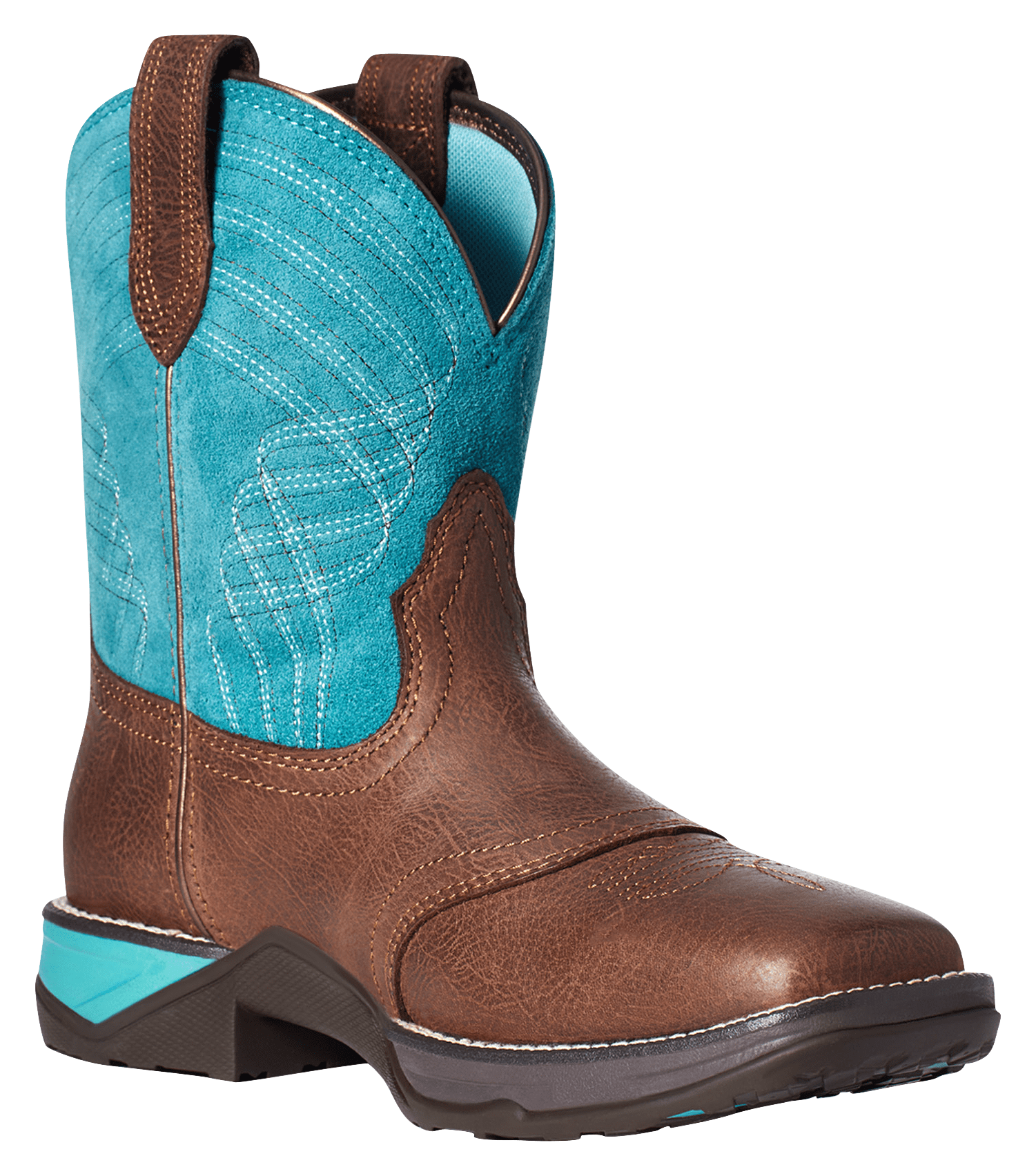 Ariat Anthem Shortie Western Boots for Ladies - Dark Chestnut - 9.5M ...