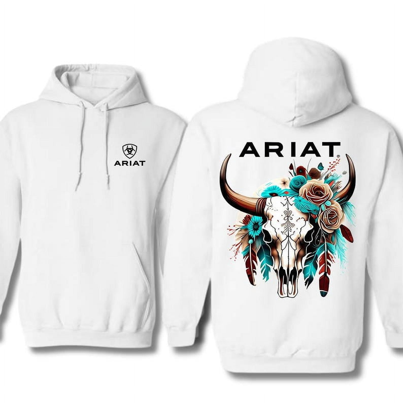 Ariat Bull Skull Floral Pattern Sweatshirt, Comfort Color Boho Western ...