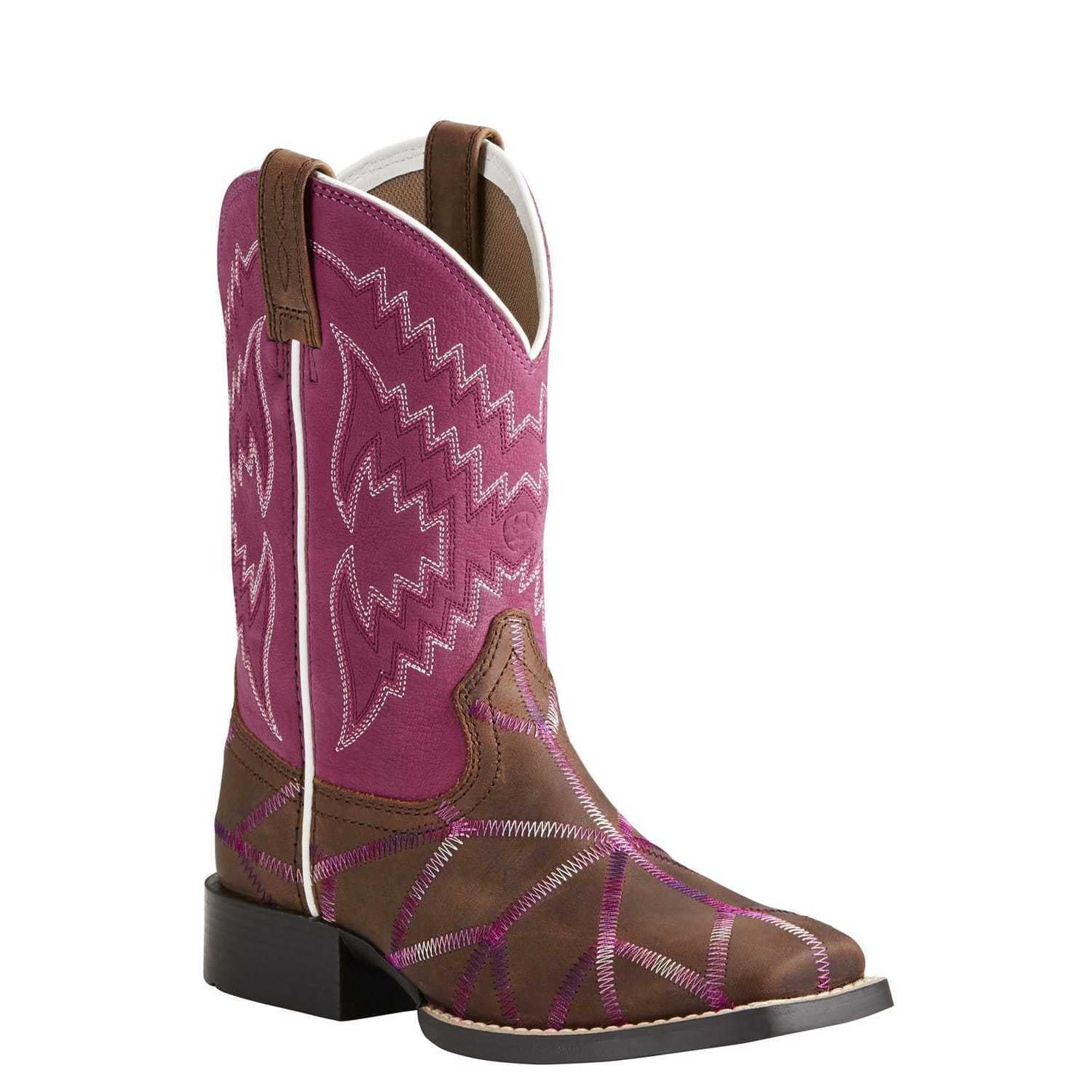 Ariat® Children's Twisted Tycoon Brown Plum Pink Boots 10021594 ...
