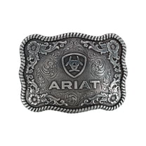 Ariat Men's Rectangle Round Edge Belt Buckle, Silver, Gold, OS ...