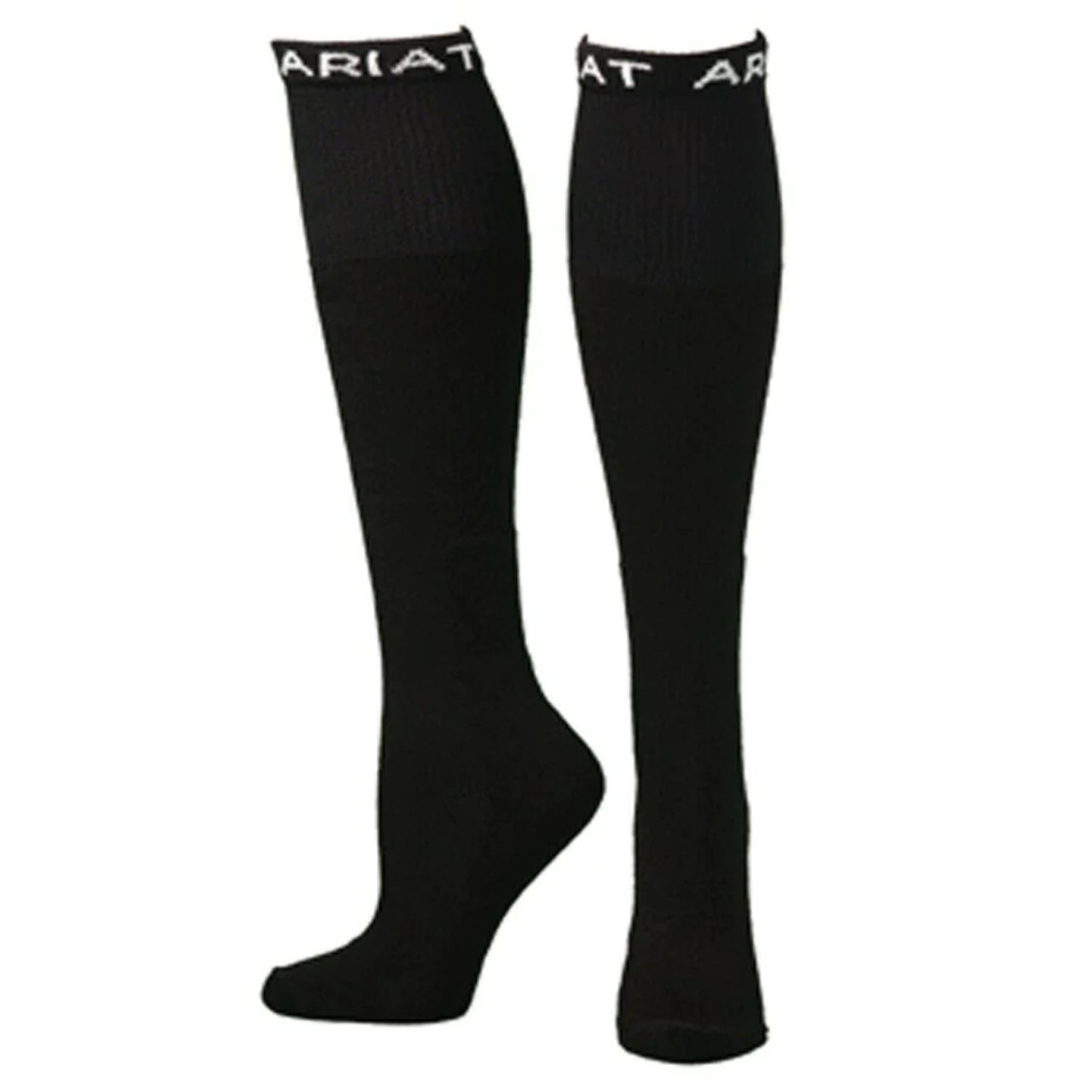Ariat Men's 2 Pack Over-The-Calf Black Boot Socks A2503001 - Walmart.com
