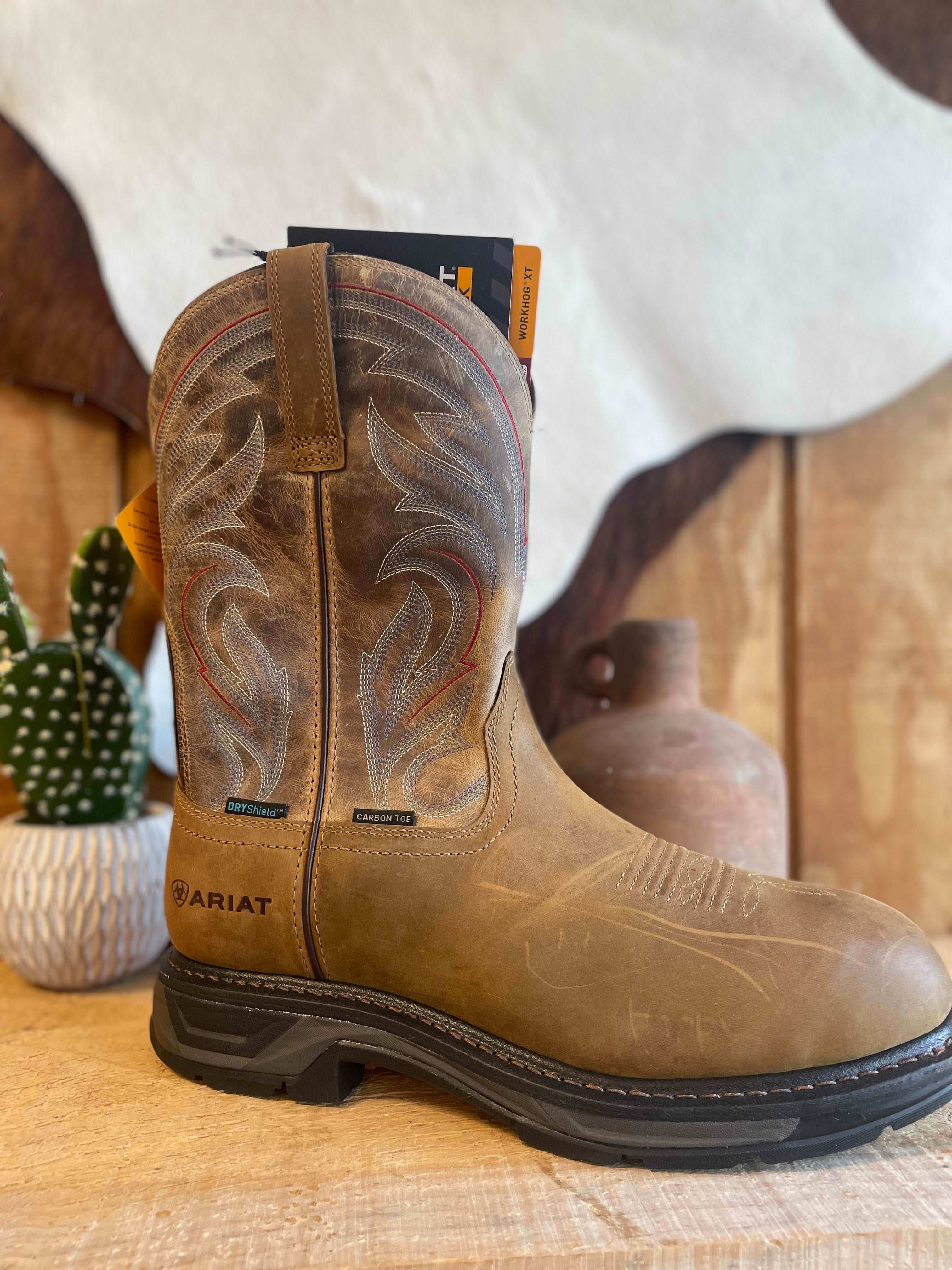 Ariat WorkHog XT 10045435 Men 11.5 Brown Waterproof Carbon Toe Work Boot KHD1332 - Walmart.com