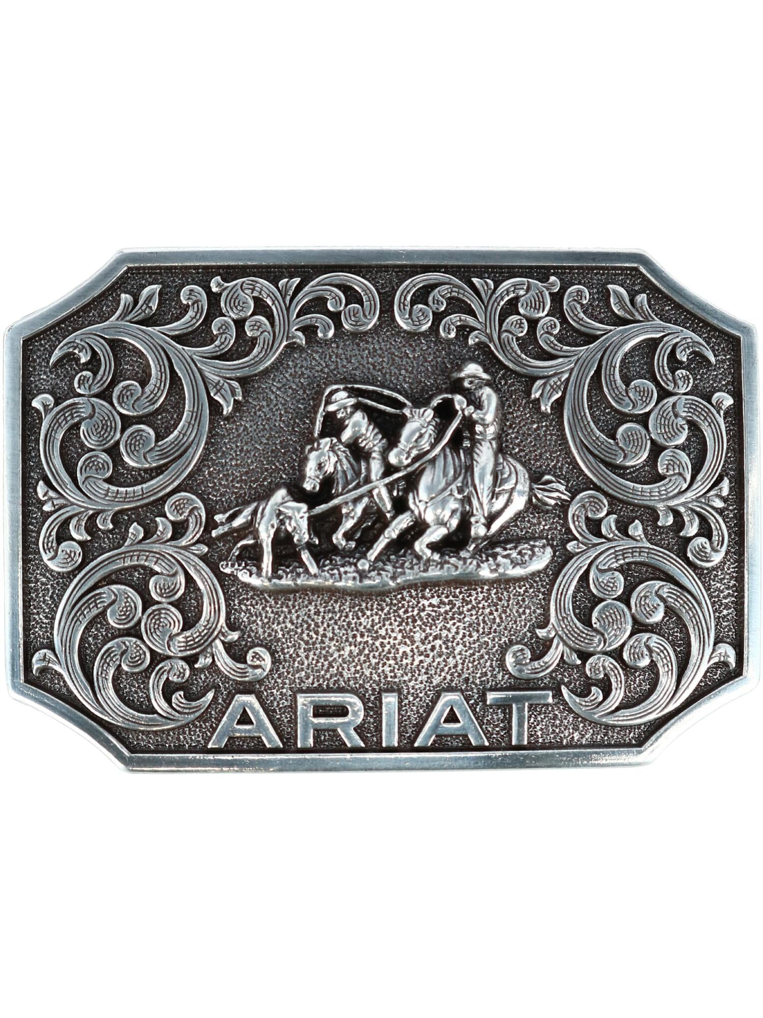 Ariat® Men's Rectangle Team Roper Belt Buckle A37011 - Walmart.com