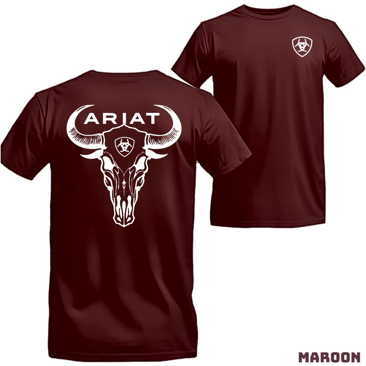 Ariat T-Shirts Distinctive Bull Skull Shirt Unisex - Walmart.com
