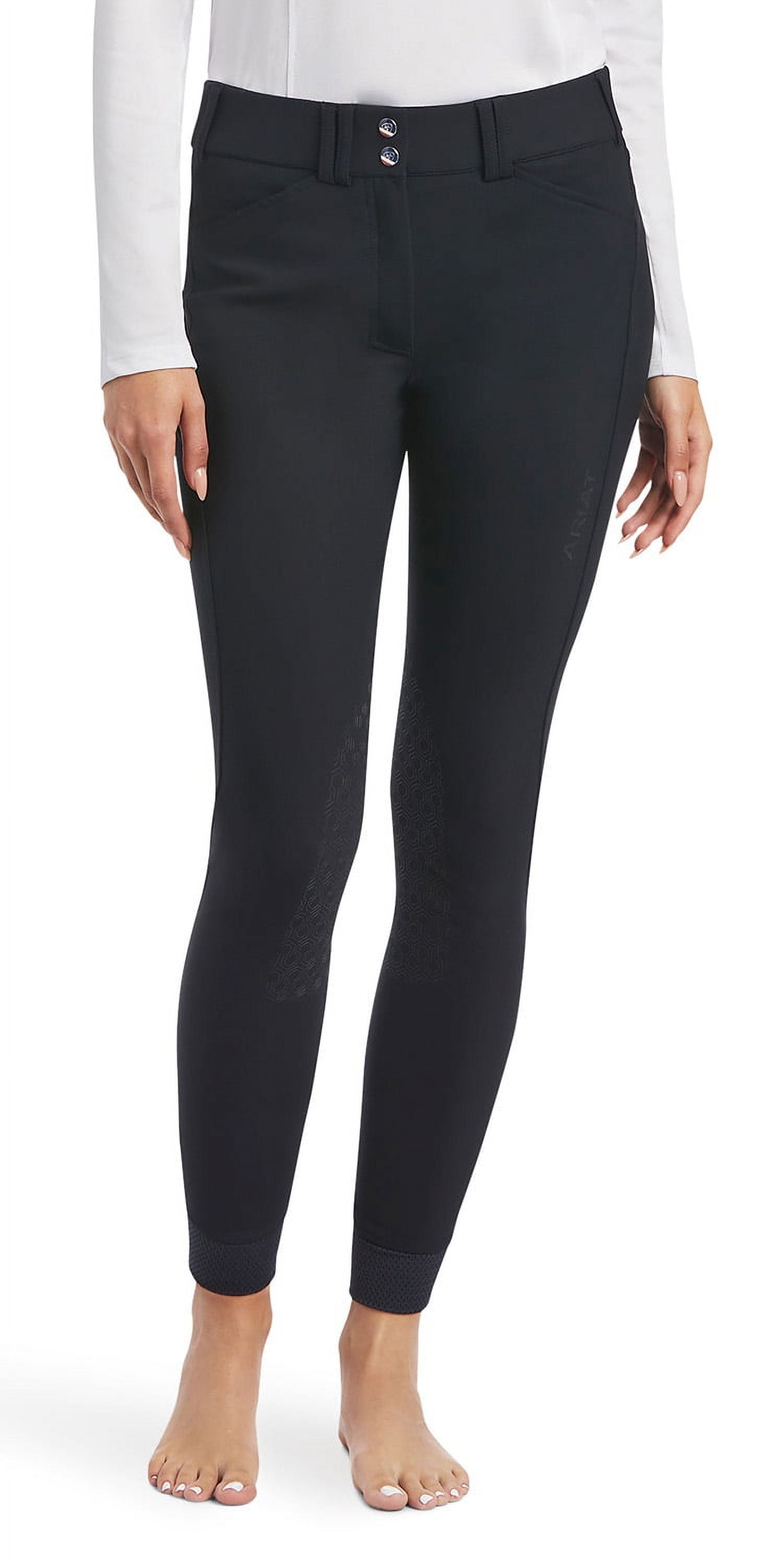 Ariat Tri Factor EQ Grip Knee Patch Breech, Womens, Black, 36 Regular ...