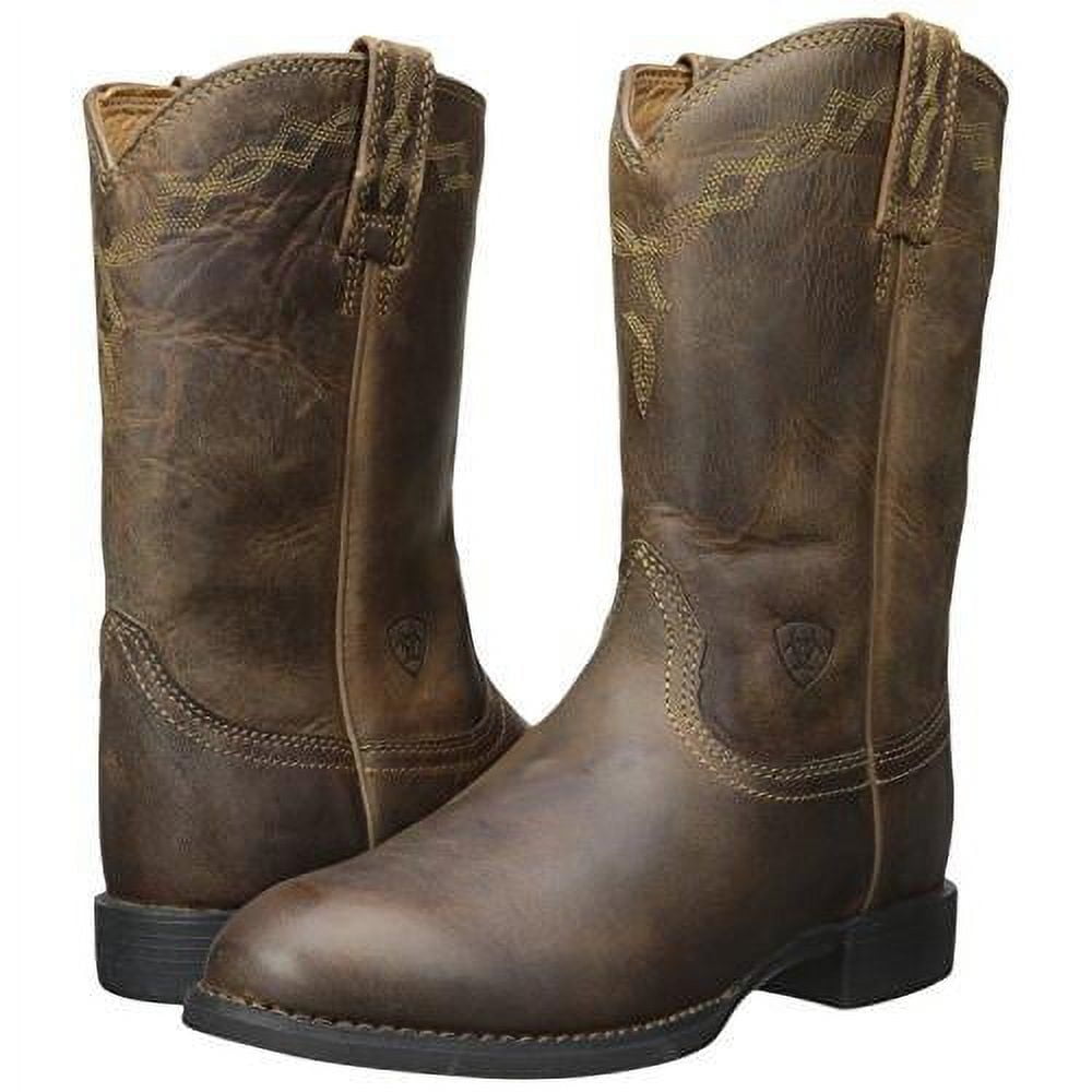 Ariat Womens Heritage Roper Western Boot Distressed Brown 7 Wide ...