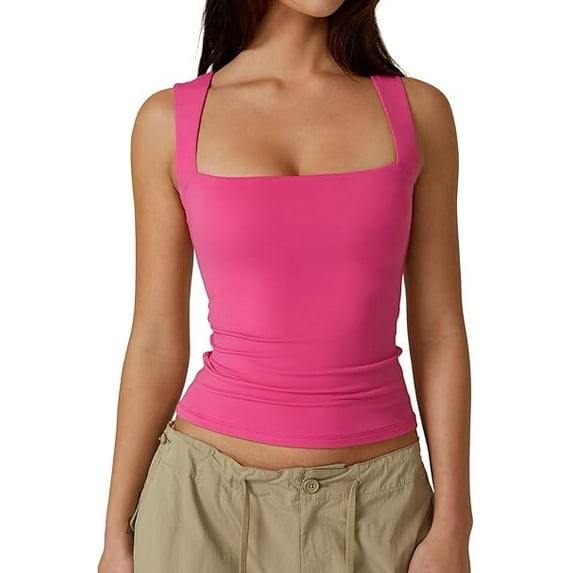 Aricy Women's Summer Vest Tank Tops for Women Loose Soft Cotton Solid ...