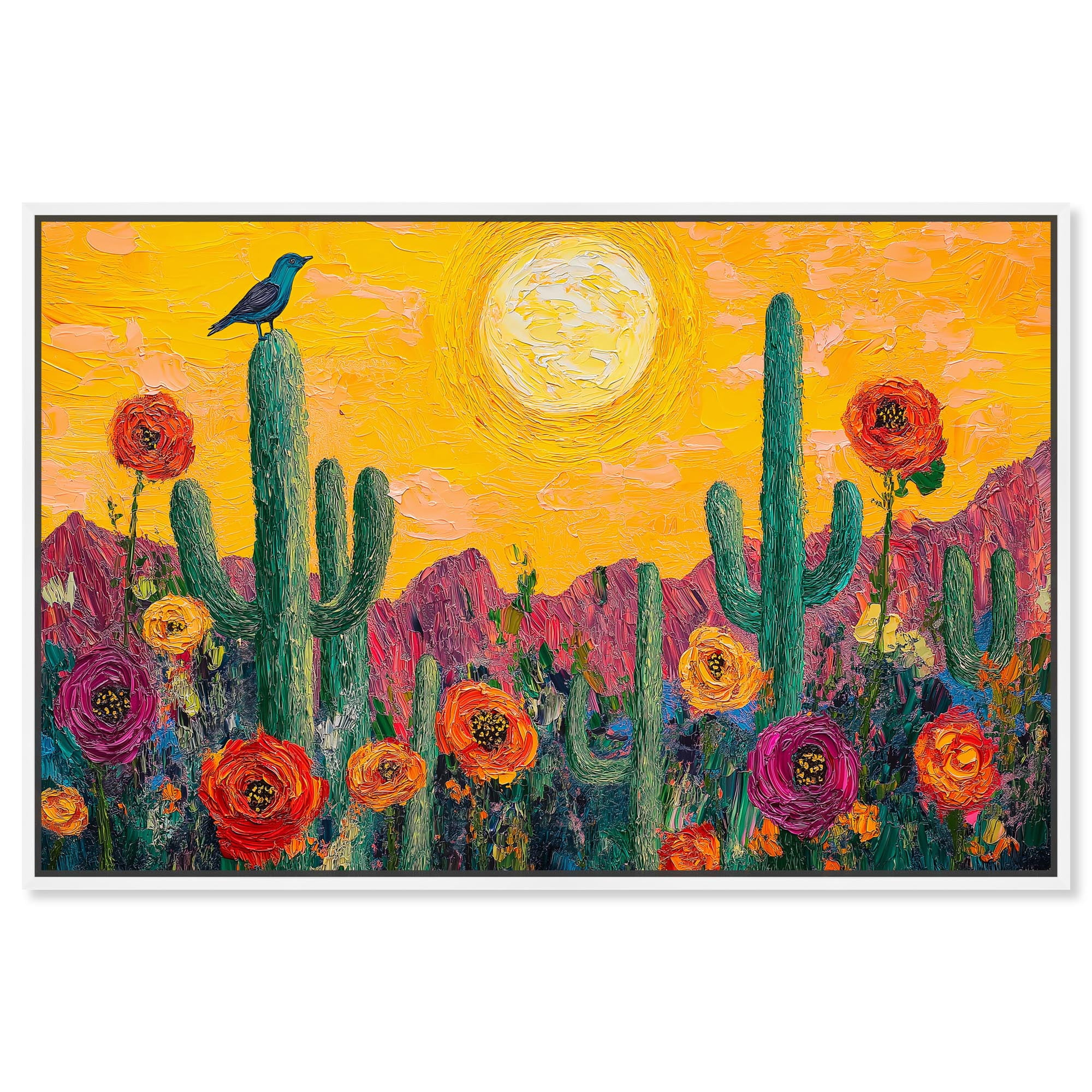 Arid Majesty Canvas Modern Western Art by Art Remedy, White Frame, 24 ...