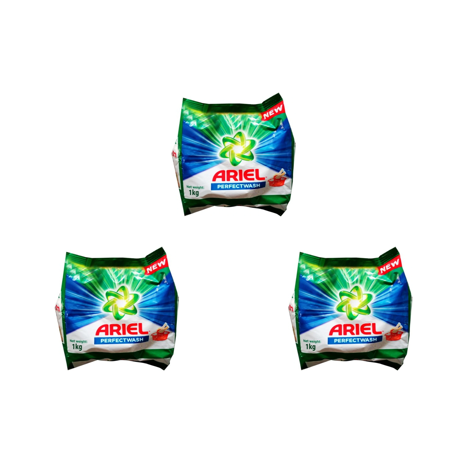 Ariel 2X Power Powder Laundry Detergent, Original Scent,( 3 X 2.2 lb ...