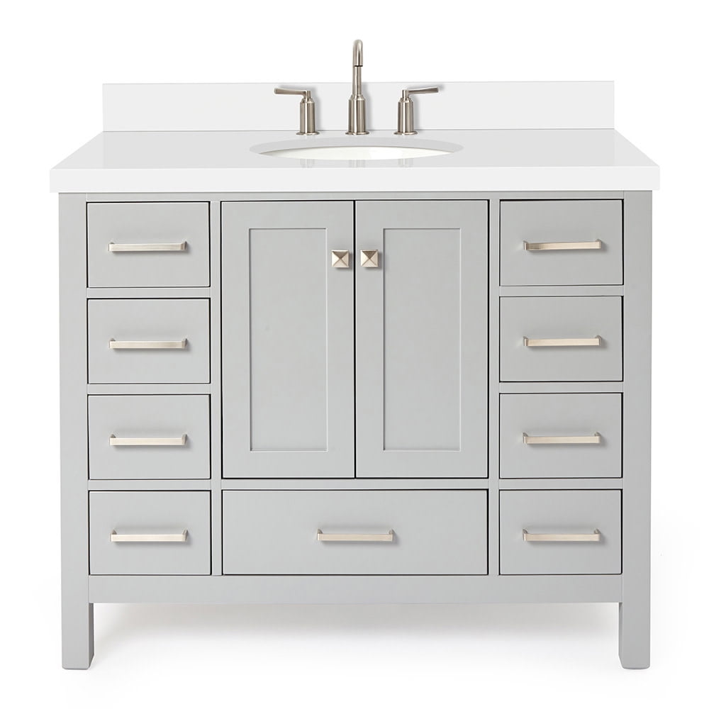 Ariel A043swqovo Cambridge 42" Free Standing Single Basin Vanity Set ...