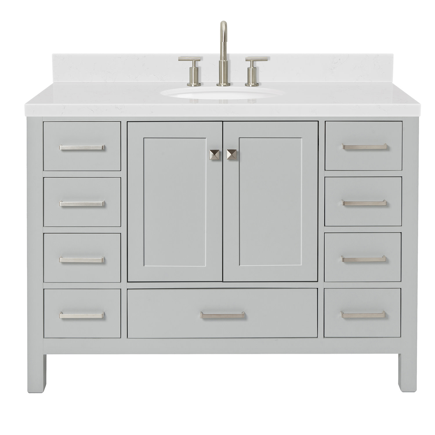 Ariel A048scqovo Cambridge 48" Free Standing Single Basin Vanity Set ...