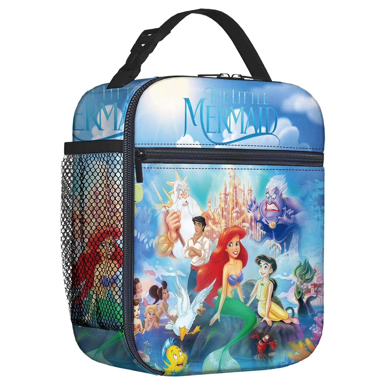 For Ariel Cartoon Themed Insulated Lunch Bag – Reusable Water Resistant ...