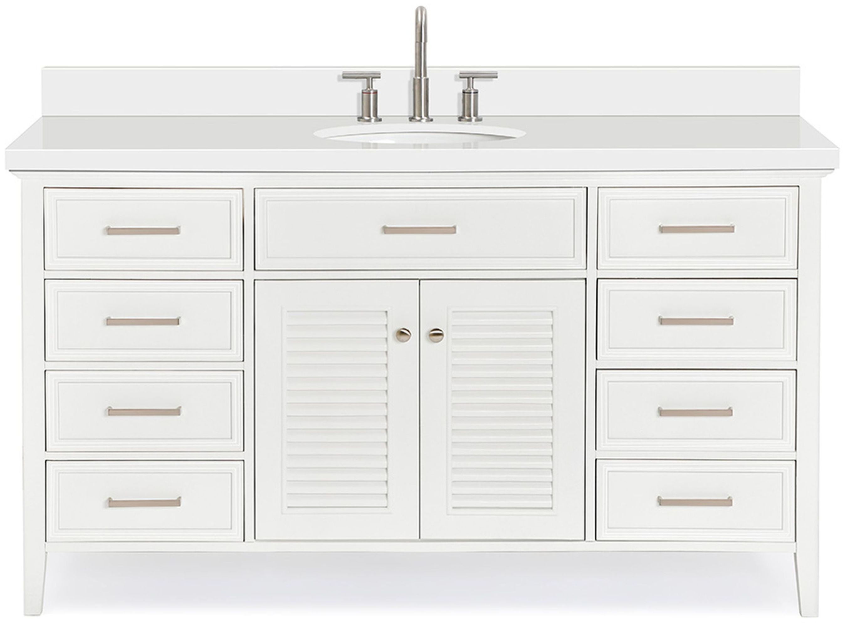Ariel D061swqovo Kensington 61" Free Standing Single Oval Basin Vanity ...
