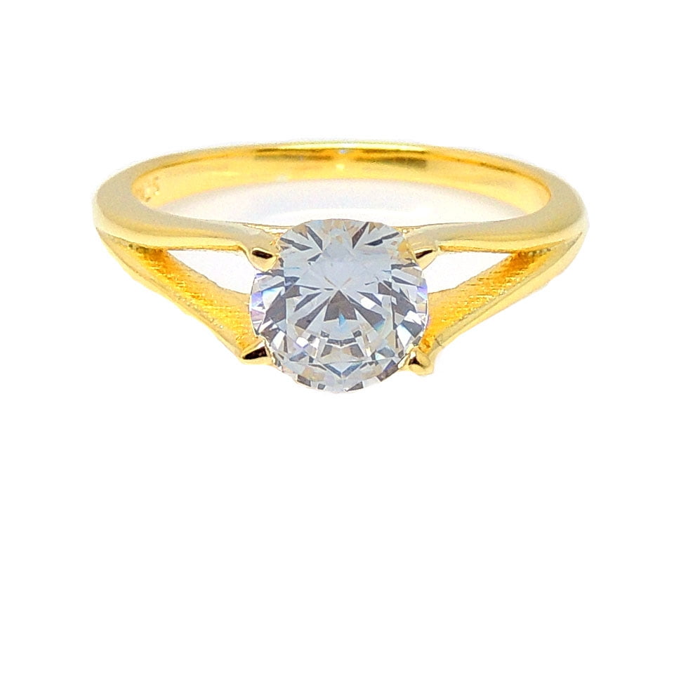 Ariel Engagement Ring Cubic Zirconia Women Sterling Silver Ginger Lyne ...