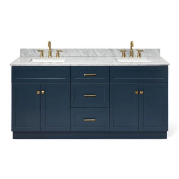 Ariel F073dcw2rvo Hamlet 72" Free Standing Double Basin Vanity Set ...