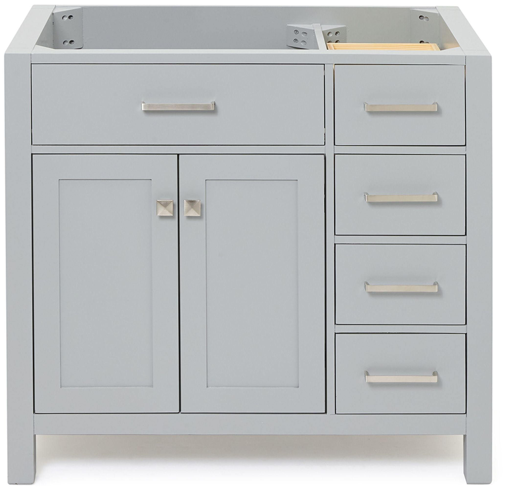 Ariel H036s-L-Bc Bristol 36" Single Free Standing Left Offset Vanity ...