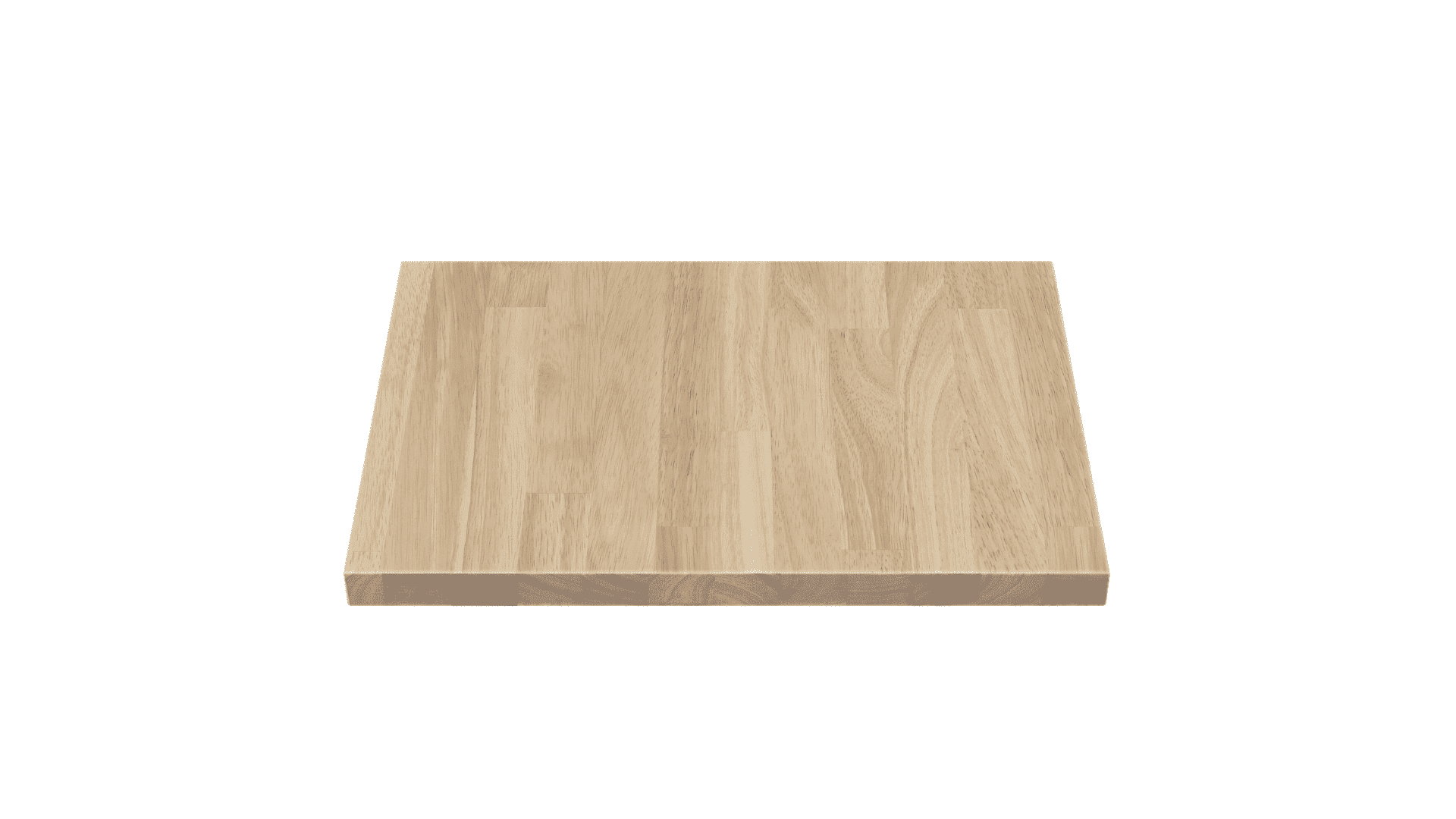 Ariel Hevea Unfinished Butcher Block Countertop 18"L x 25"W x 1.5"Th ...