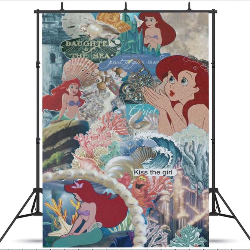 Ariel Junior Mermaid Princess Taspestry Wall Decor Party Supplies ...