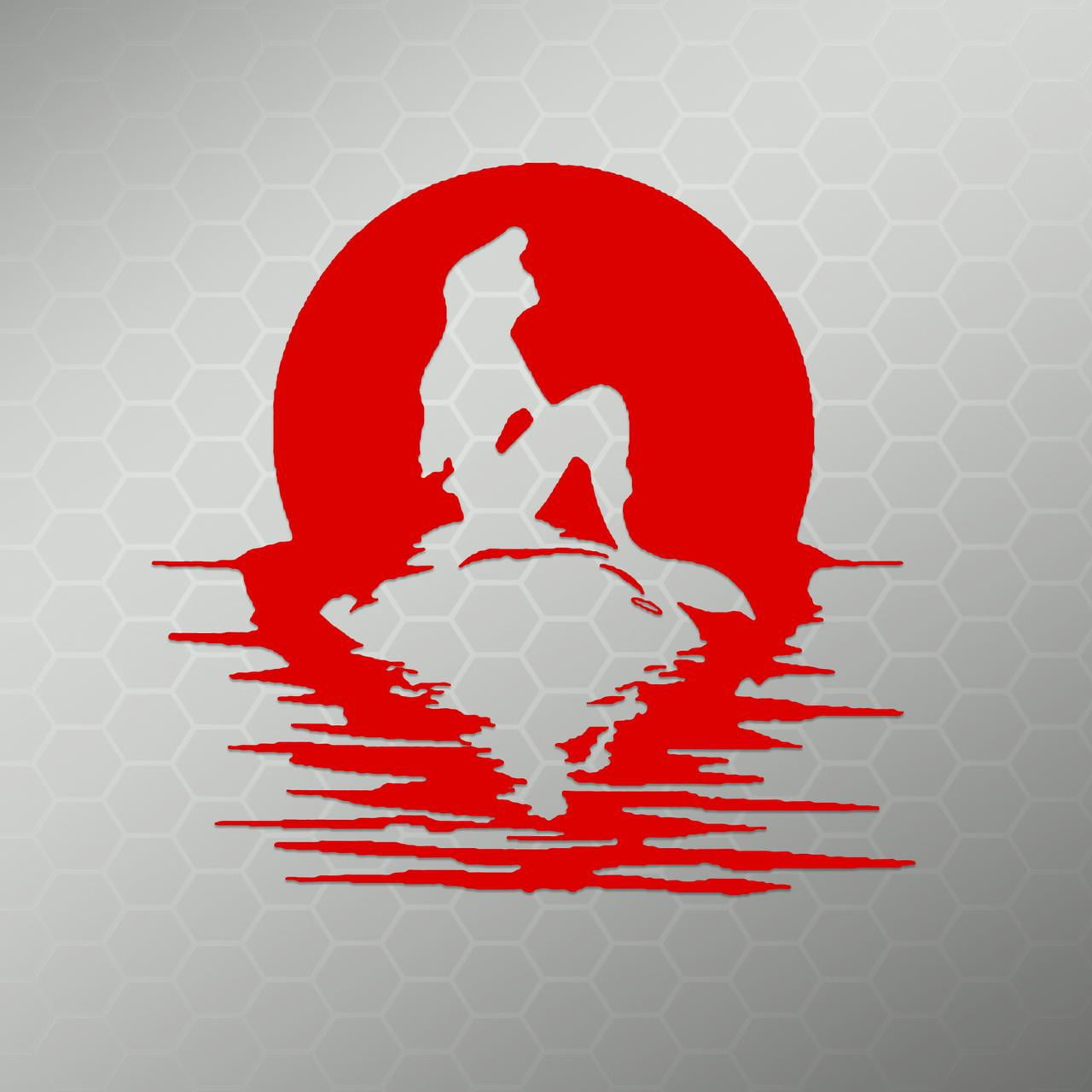 Ariel The Little Mermaid On Rock Full Moon 6" Red Vinyl Car Truck Decal ...