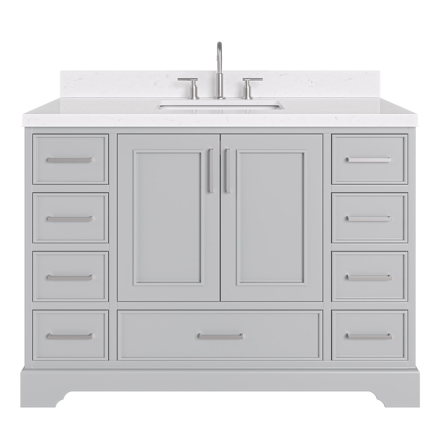 Ariel M048scqrvo Stafford 48" Free Standing Single Basin Vanity Set ...