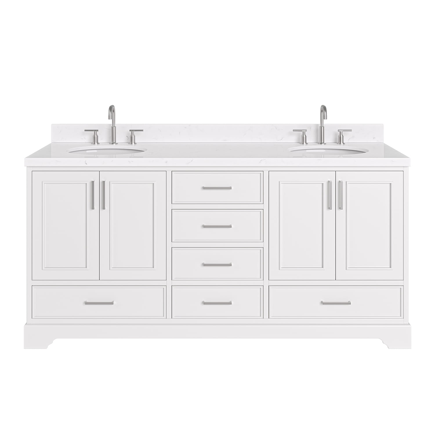 Ariel M072dcqovo Stafford 72" Free Standing Double Basin Vanity Set ...