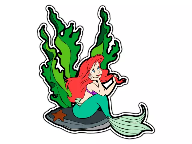 Ariel Mermaid Thinking Pretty Waterproof Sticker Phone Decal Water ...