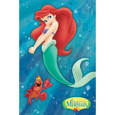 Disney The Little Mermaid - Ariel Close-Up Wall Poster, 22.375" x 34 ...