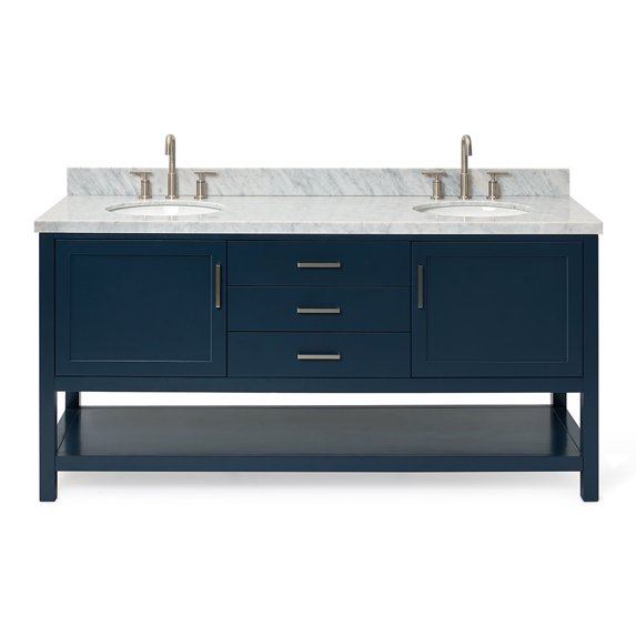 Ariel R073dcwovo Bayhill 72" Free Standing Double Basin Vanity Set ...
