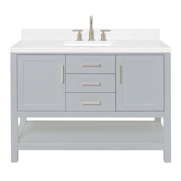 Ariel S043scw2ovo Magnolia 43" Free Standing Single Basin Vanity Set ...