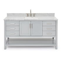 Ariel S060SCQOVOMNB Magnolia 60" Free Standing Single Basin Vanity Set ...