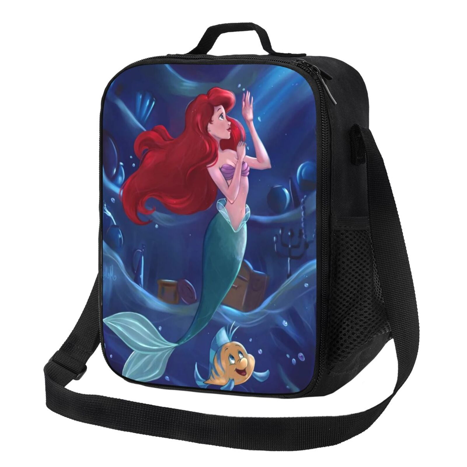 Ariel Scream Lunch Bag, Insulated Lunch Box, Reusable with Side Pockets ...
