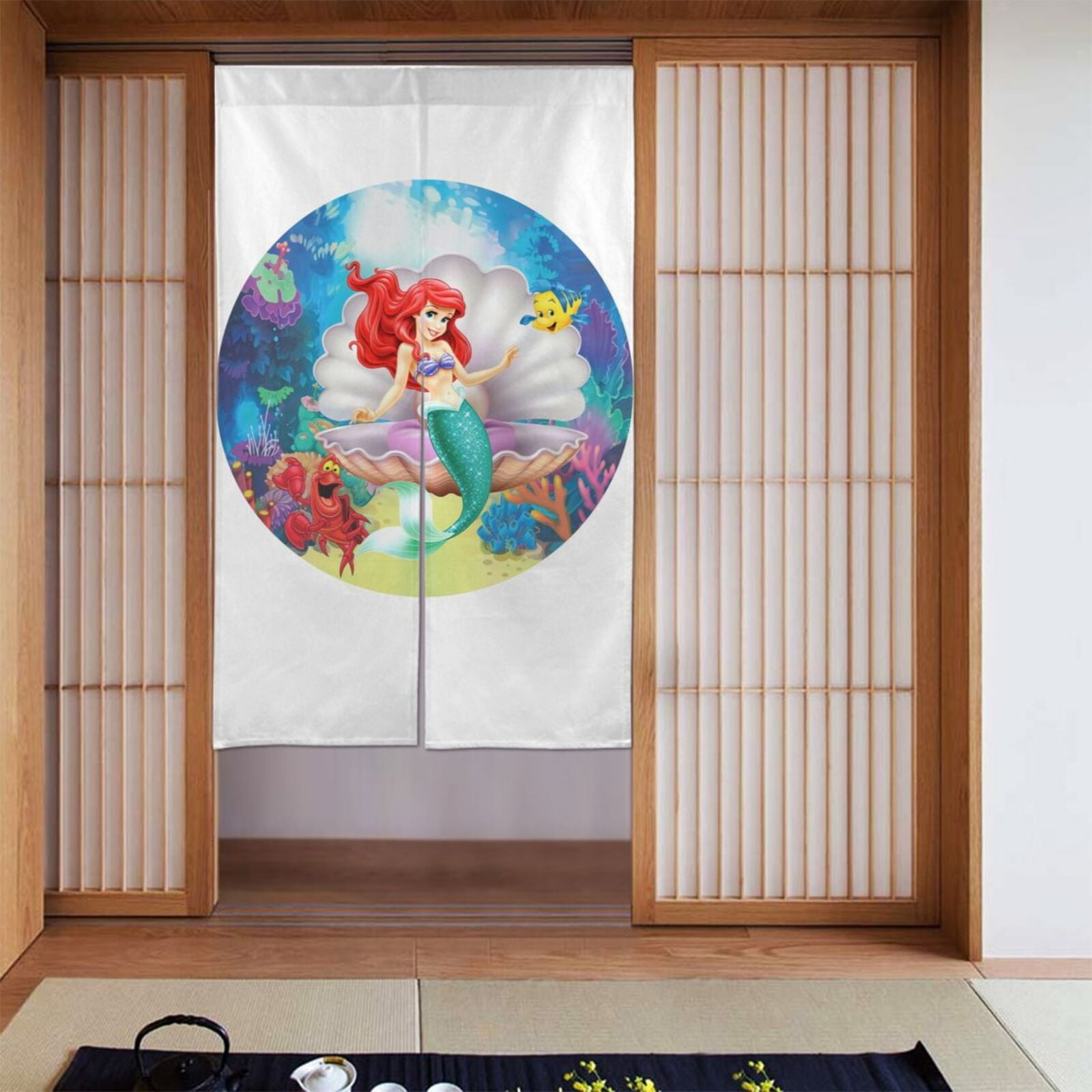 Ariel Split Doorway Curtain, 2 Panel Privacy Partition Divider Kitchen ...